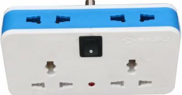 Bajaj 4 Way Multiplug Three Pin Plug